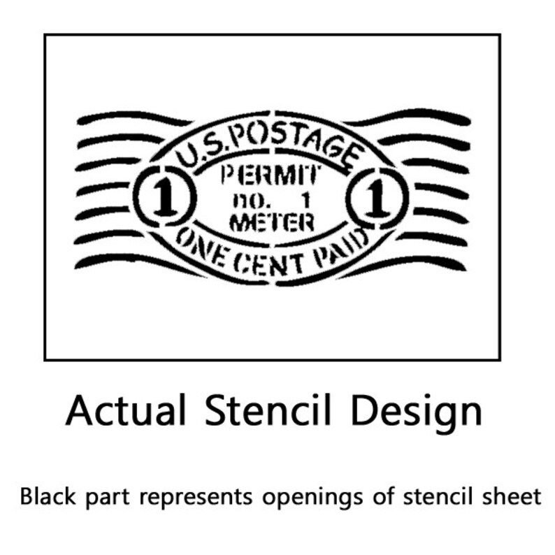 STENCILS TEMPLATE U.s.stamp - Small Size - Reusable Airbrush Craft ...