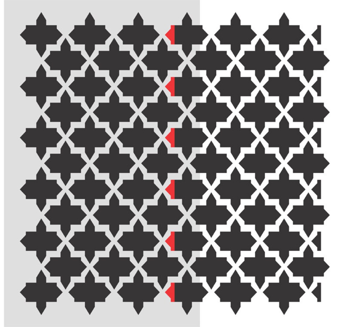 Wall Stencil Large Moroccan Stencil Eugene for Painted - Etsy