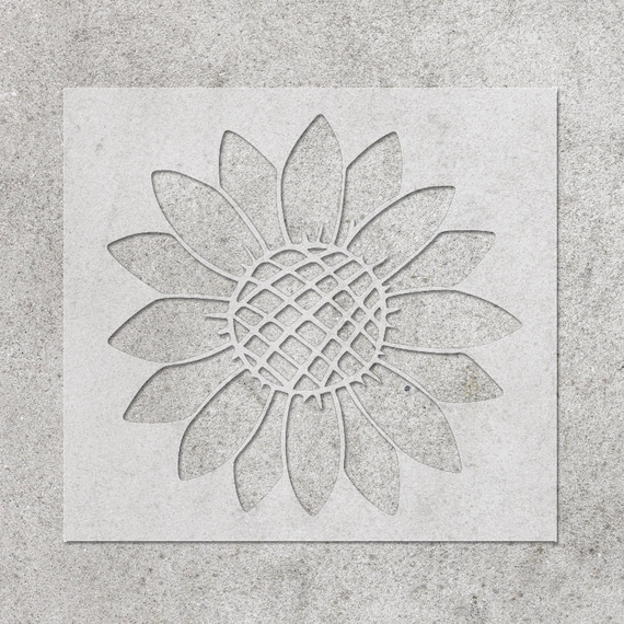 Sunflower Stencil Reusable Stencils for Painting Crafts and | Etsy