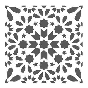 Wall Moroccan Tile Stencil T0058 for DIY Wall Decor Furniture Floor ...