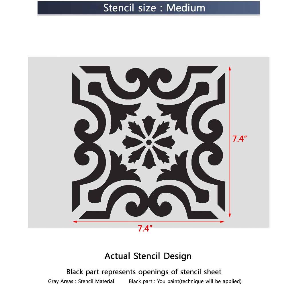 Pared las plantillas azulejo plantilla para la Home Makeover - Etsy España