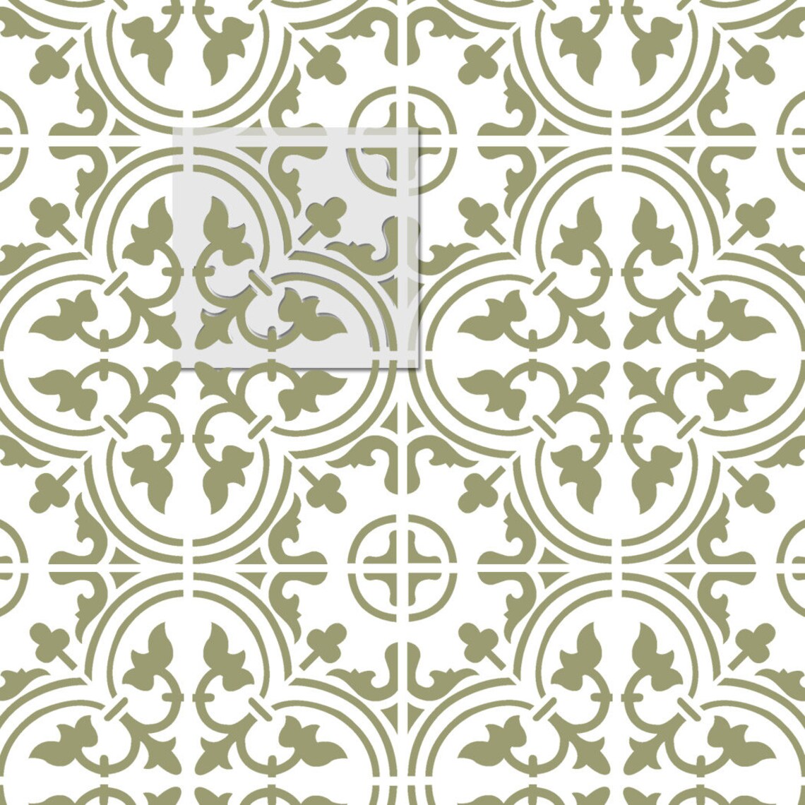 Wall Moroccan Reusable Tile Stencil T0064 for Wall Decor | Etsy