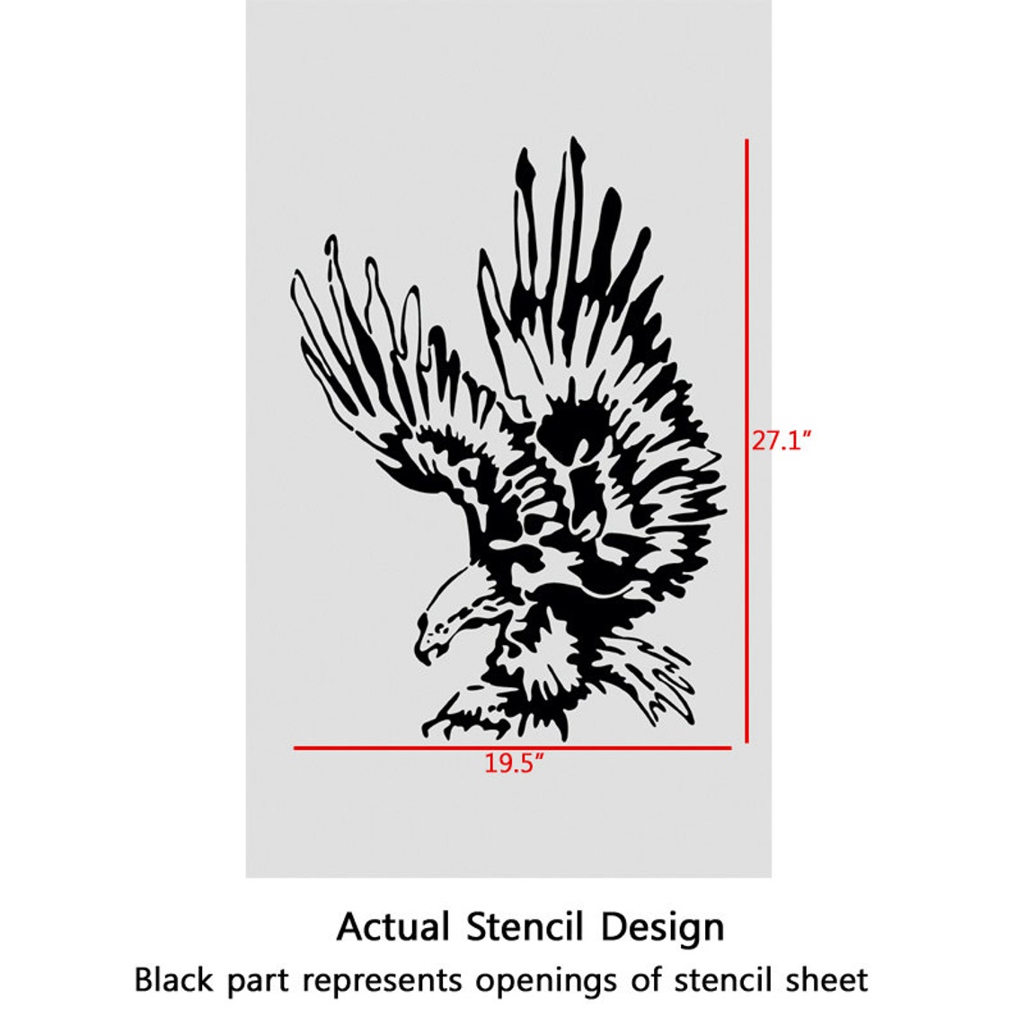 Wall Stencils Large Eagle Stencil Template for Wall Graffiti - Etsy