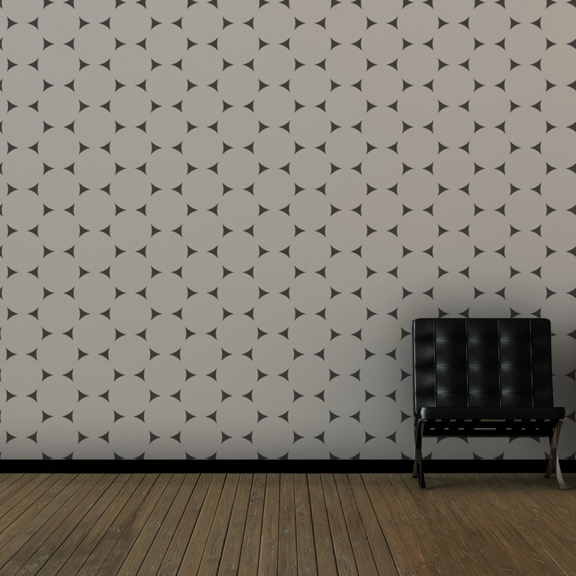 Wall Stencils Ava Circle Pattern Reusable Geometric | Etsy