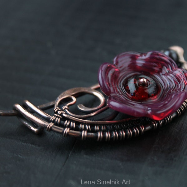 Wire Wrapped Brooch - Etsy