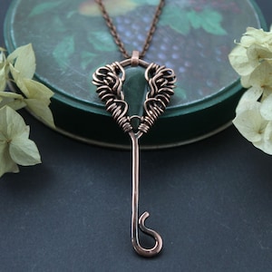 Agate Key Necklace Key Wire Wrapped Pendant Heady Wirewrap Necklace Key ...