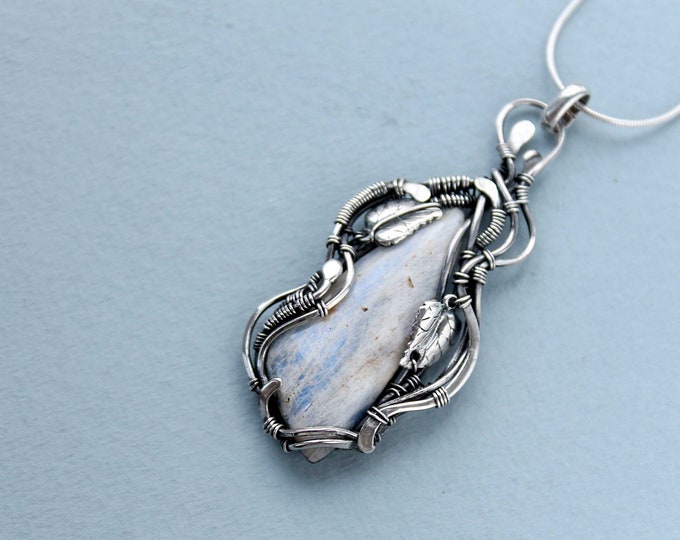 Sterling Silver Pendant Wire Wrapping Pendant Wire Wrapped - Etsy
