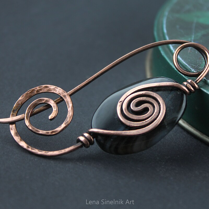 Wire Shawl Pin - Etsy