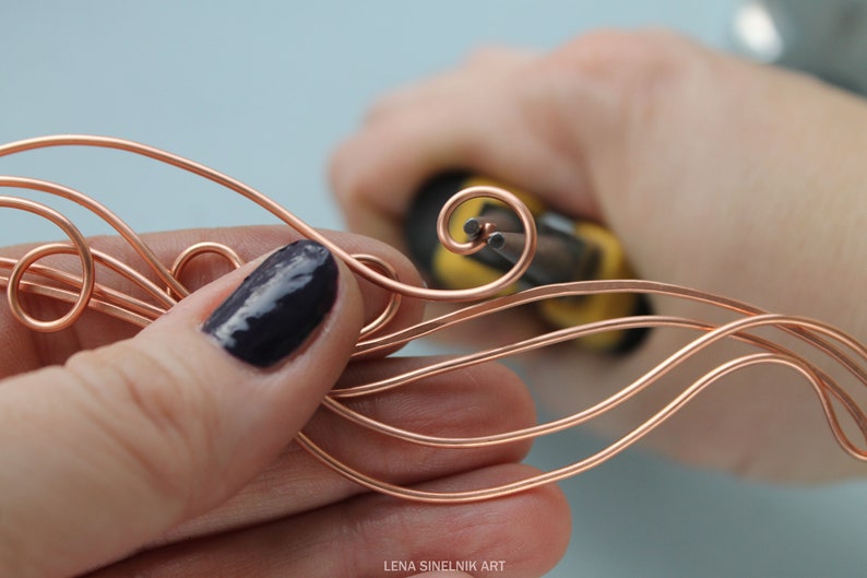 Wire Wrapped Bracelet Tutorial PDF Copper Bracelet Tutorial - Etsy