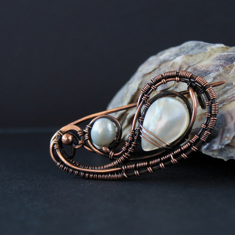 Wire Wrapped Brooch - Etsy