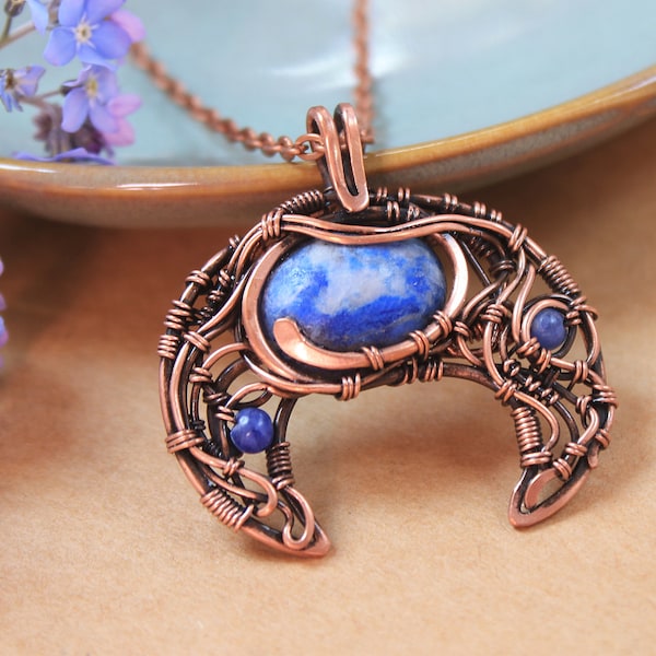 Wire Wrapped Moon - Etsy