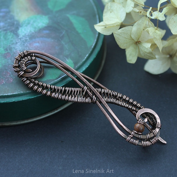 Wire Wrapped Brooch - Etsy