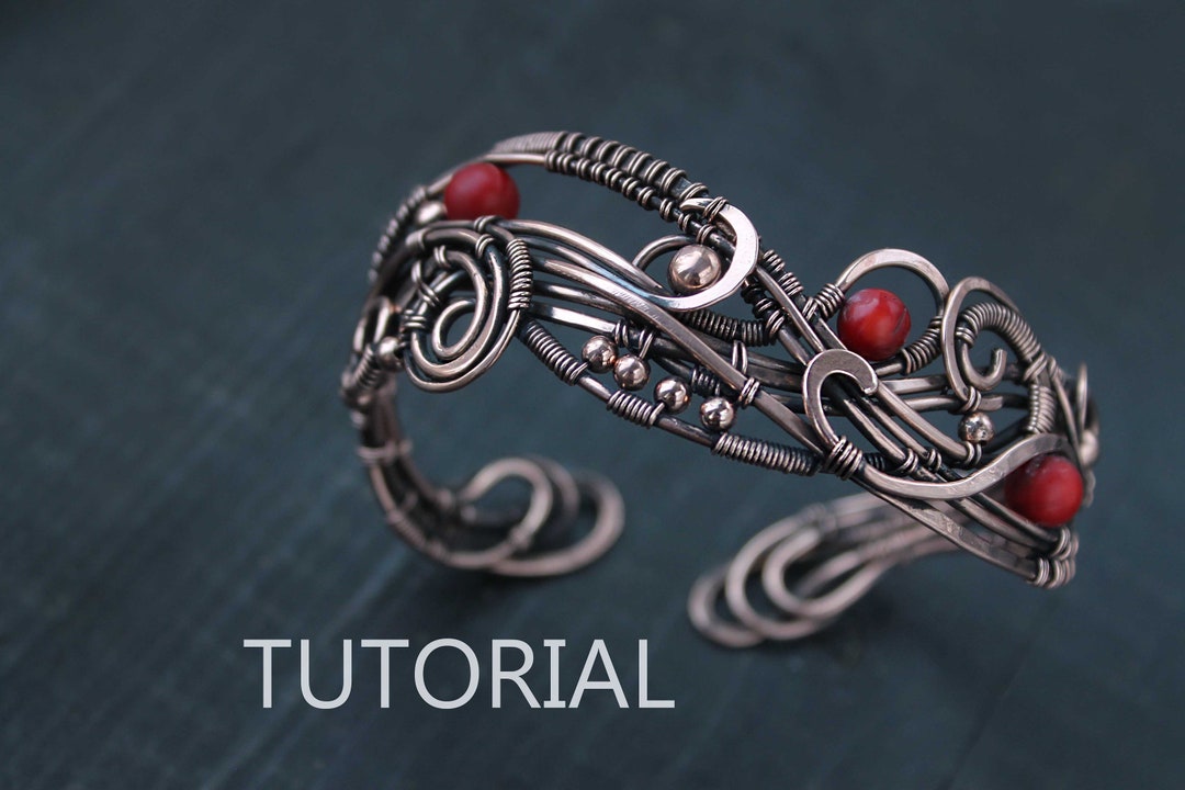 Wire Wrapped Bracelet Tutorial PDF Copper Bracelet Tutorial Jewelry ...