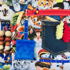 Kittens and Cats Fidget, Sensory, Activity Quilt Blanket, Dementia ...