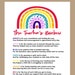 Teacher Rainbow Poem Teacher Appreciation Gift Sign - Etsy Canada