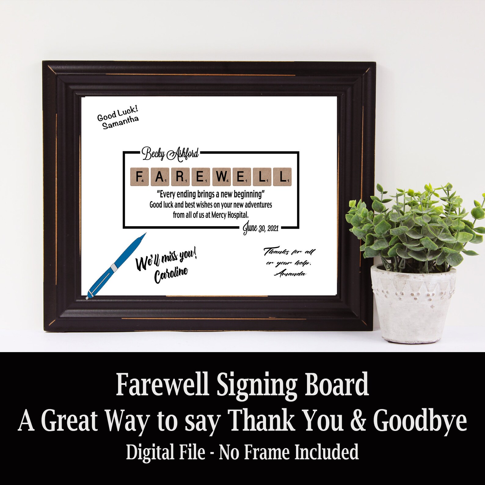 Farewell Guest Book, Going Away Gift, Farewell Gifts for Friend, Best ...