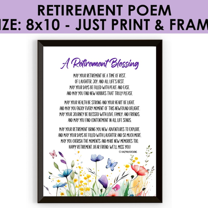 Retirement Poster - Etsy