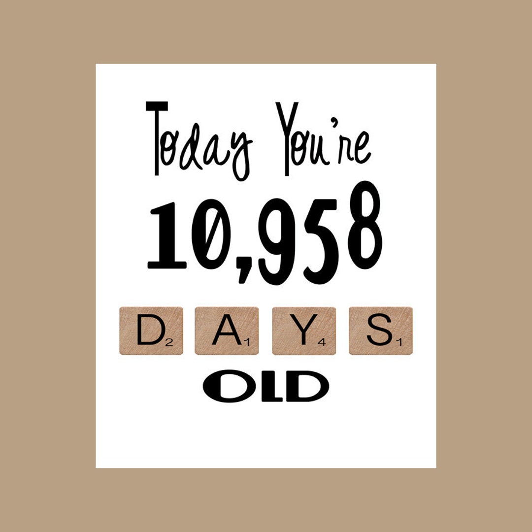 30th Birthday Card, the Big 30, Milestone Birthday, 1994 Birthday Card ...