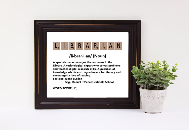 Librarian Gift Librarian Printable Sign Elementary School - Etsy