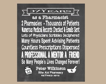 Pharmacist Retirement Gift - Etsy