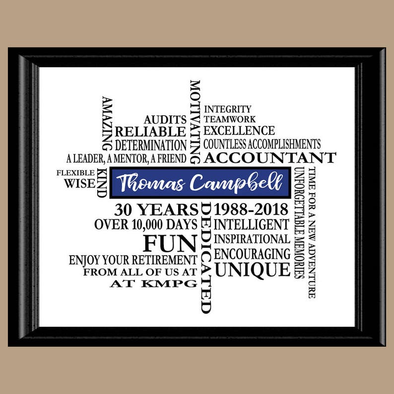 Retirement Gift Men Retirement Gift Co-worker Gift Employee | Etsy