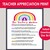 Teacher Rainbow Poem, Elementary Teacher Appreciation Printable ...