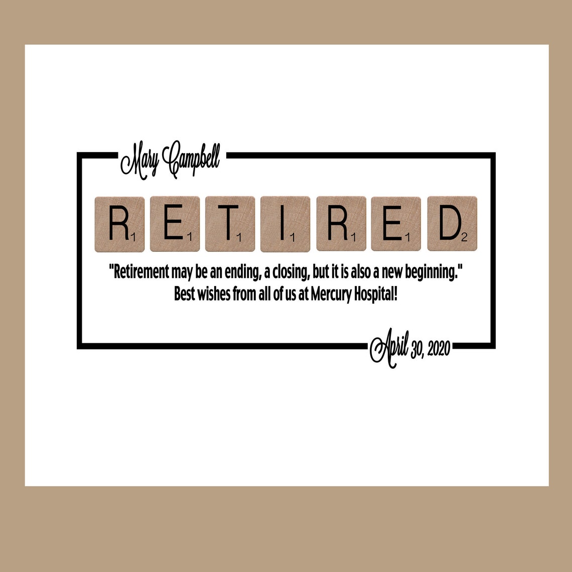 Retirement Guest Book Alternative, Retirement Signing Board, Retirement ...