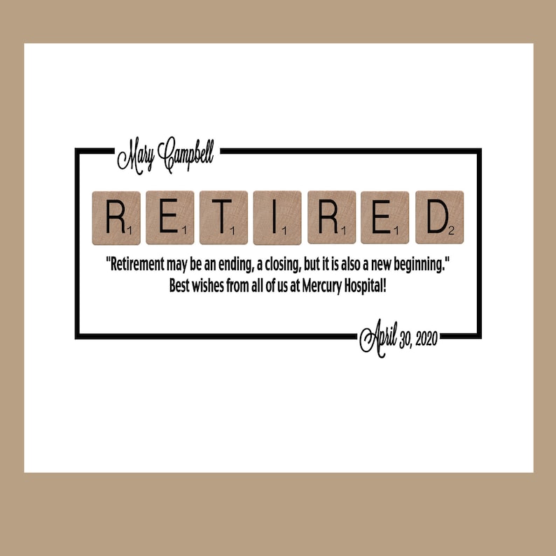 Retirement Guest Book Alternative, Retirement Signing Board, Retirement ...