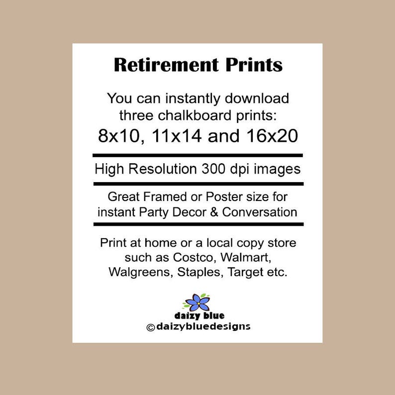 Retirement Party Sign Retirement Print Retirement Party - Etsy