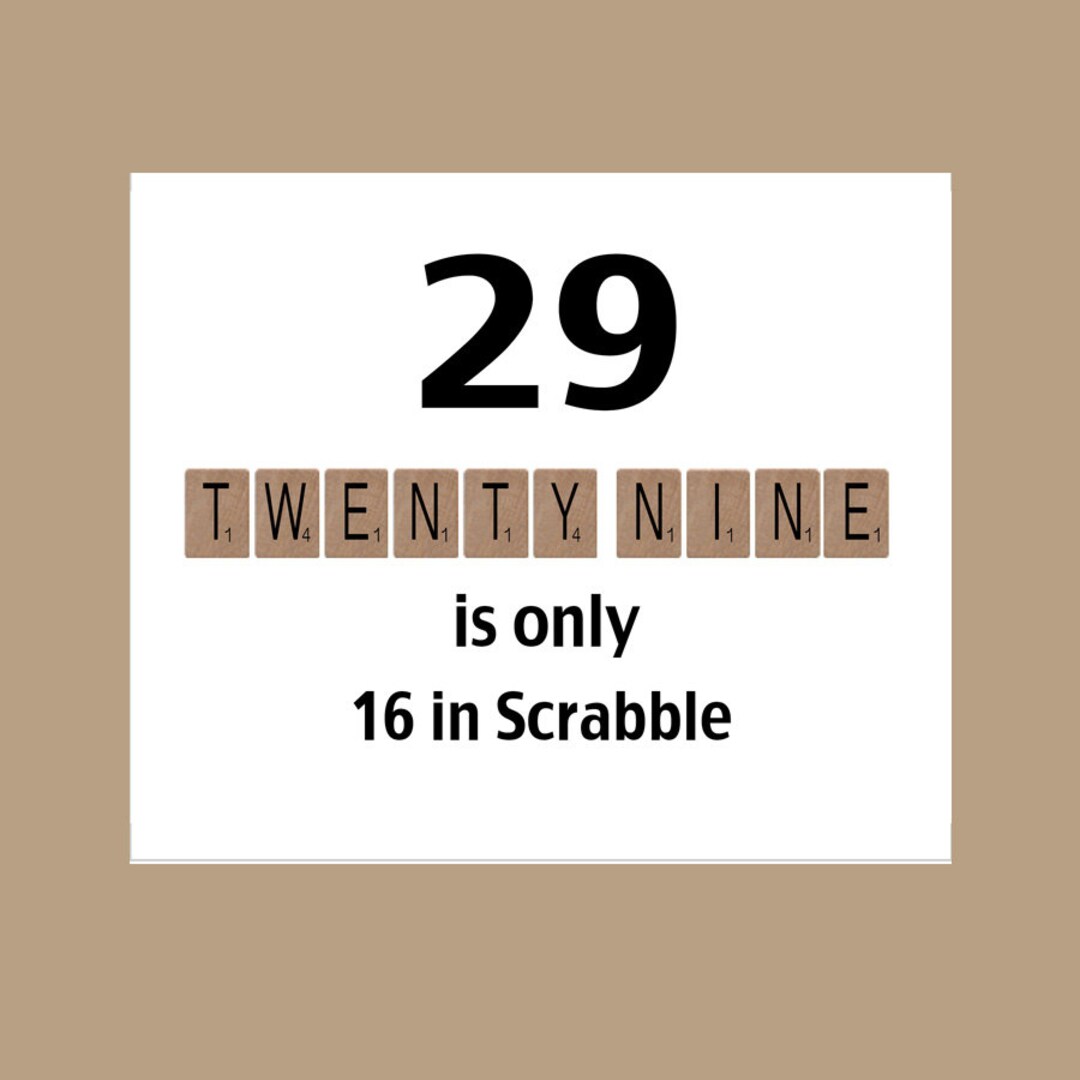 29th Birthday Card, 29 Again Card, Funny Birthday Card, Best Friend ...