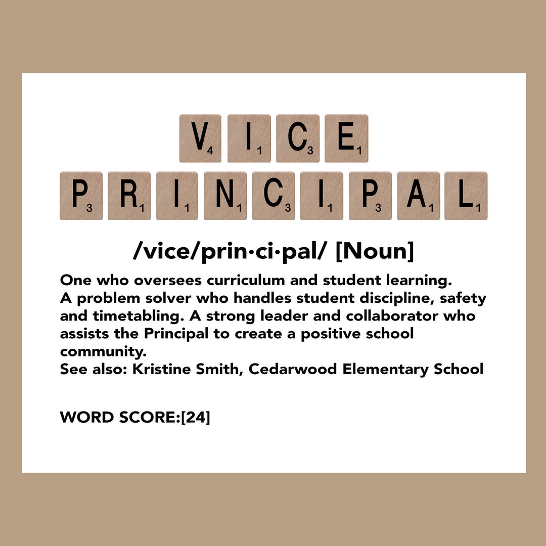 Vice Principal Gift, Vice Principal Printable Sign, Elementary Vice ...