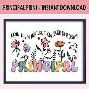 Principal Appreciation Gift, Principal Floral Poem, Principal ...