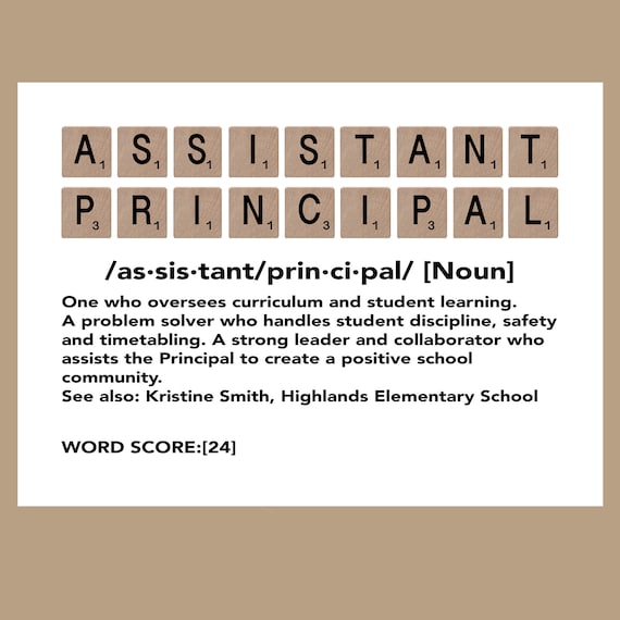 Assistant Principal Sign
