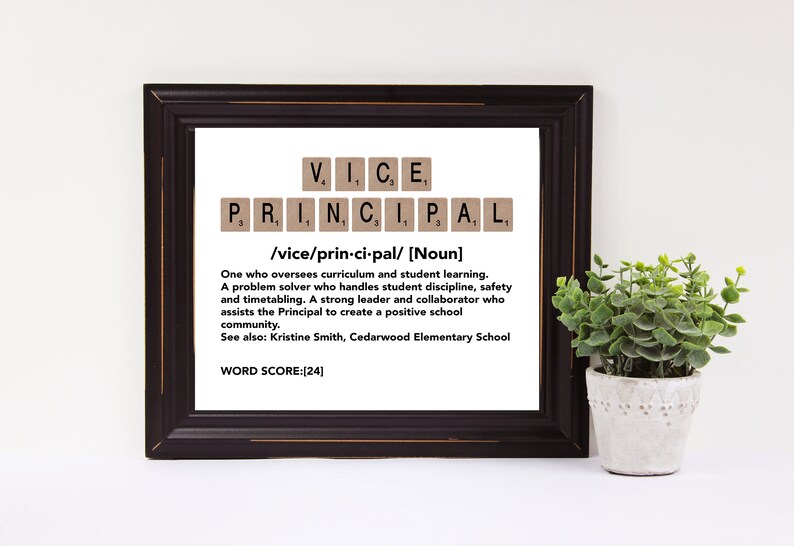 Vice Principal Gift Vice Principal Printable Sign Elementary - Etsy