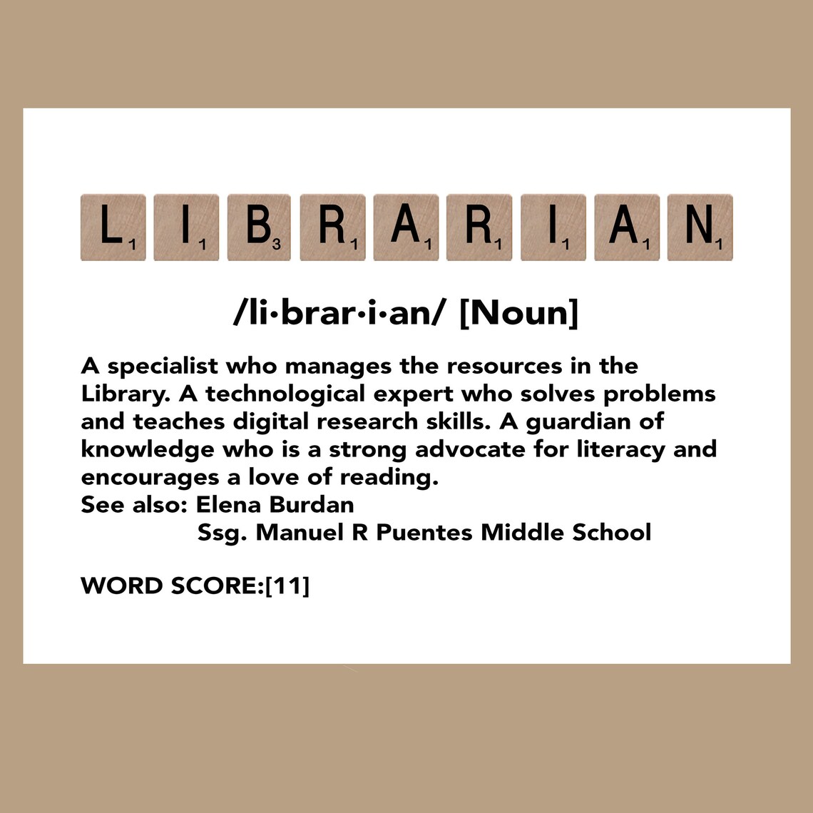 Librarian Gift Librarian Printable Sign Elementary School - Etsy
