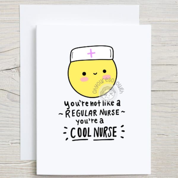 Funny Nurse Appreciation Card - Etsy