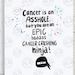 Cervical Cancer Sticker Funny Cancer Sticker Cervical Cancer Gift ...