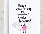 Cancer Anniversary Card Cancerversary Card Cancer Card - Etsy