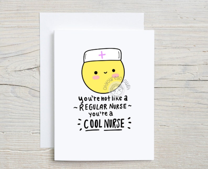Nurse Thank You Card Funny - Nurse Thank You Gift - Nurse Card - Nurse ...