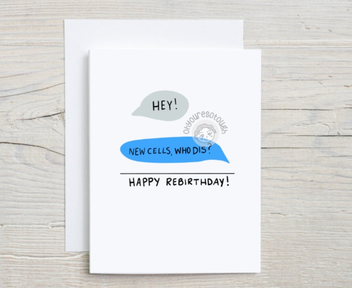 Happy Rebirthday Card - Stem Cell Transplant Card - Bone Marrow ...