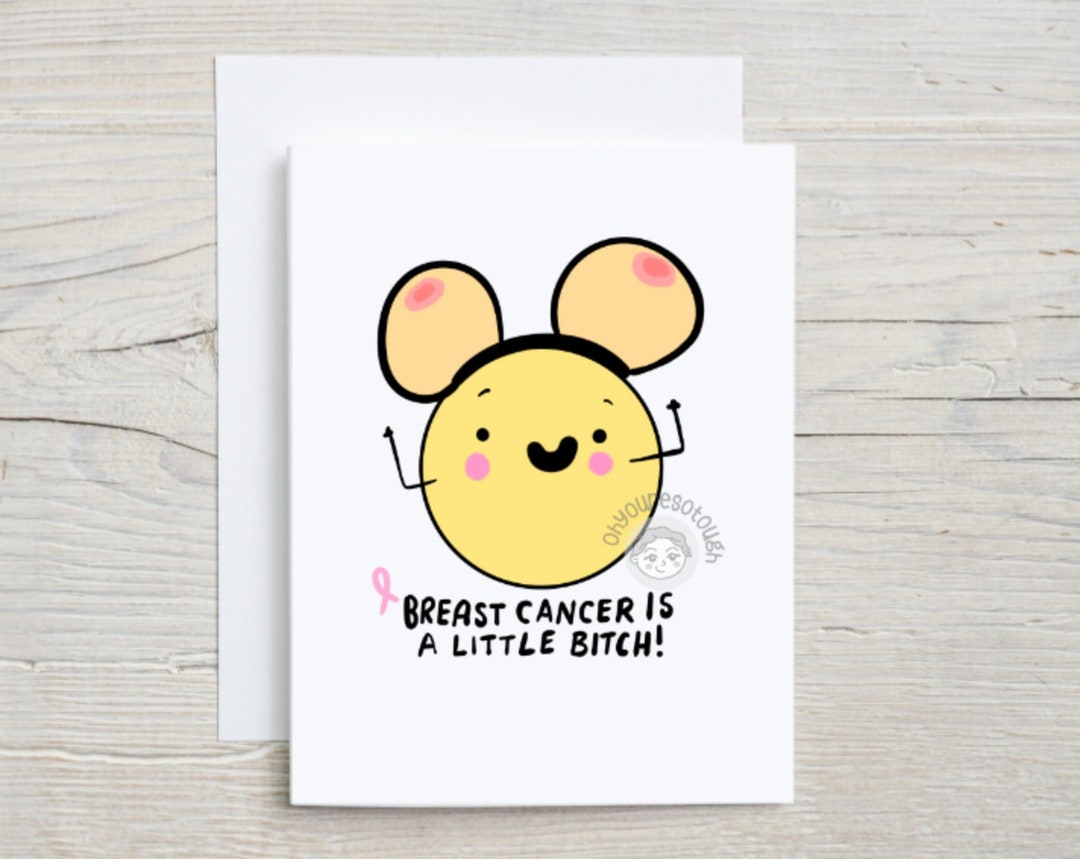 Breast Cancer Card Funny Breast Cancer Encouragement Card - Etsy