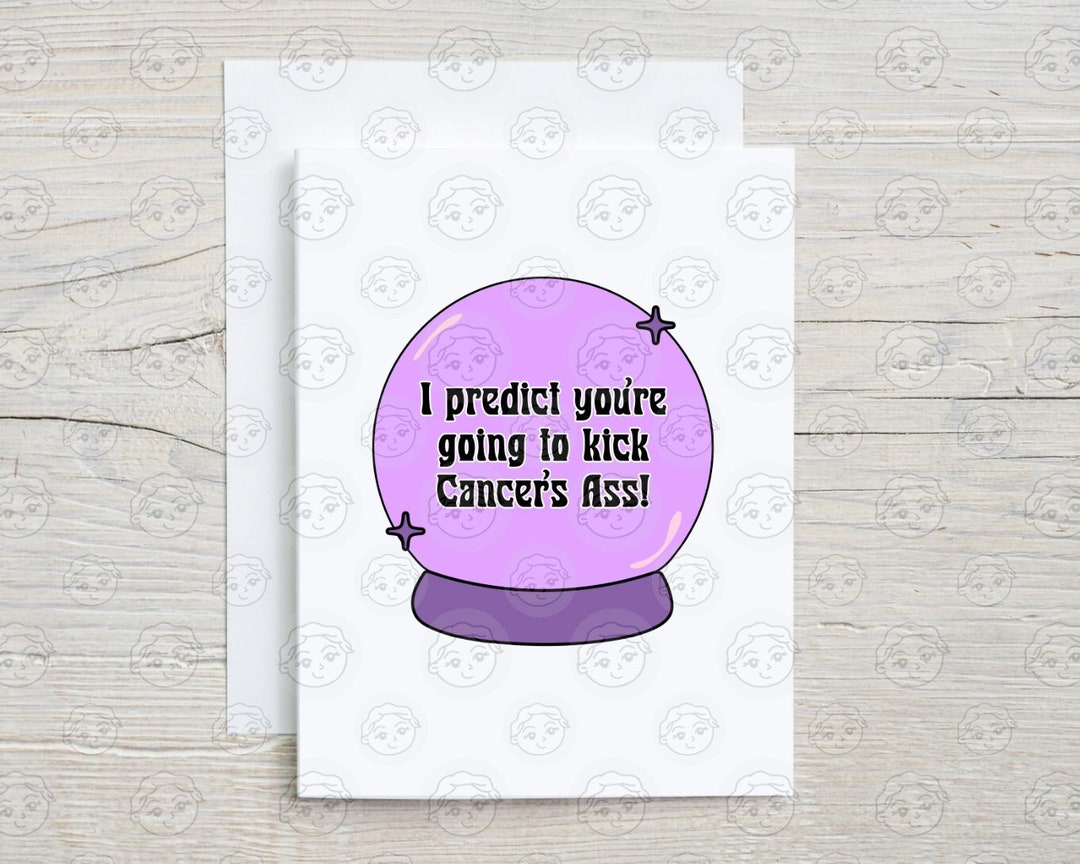 Cancer Greeting Card Funny - Cancer Warrior Gift - Cancer Encouragement ...