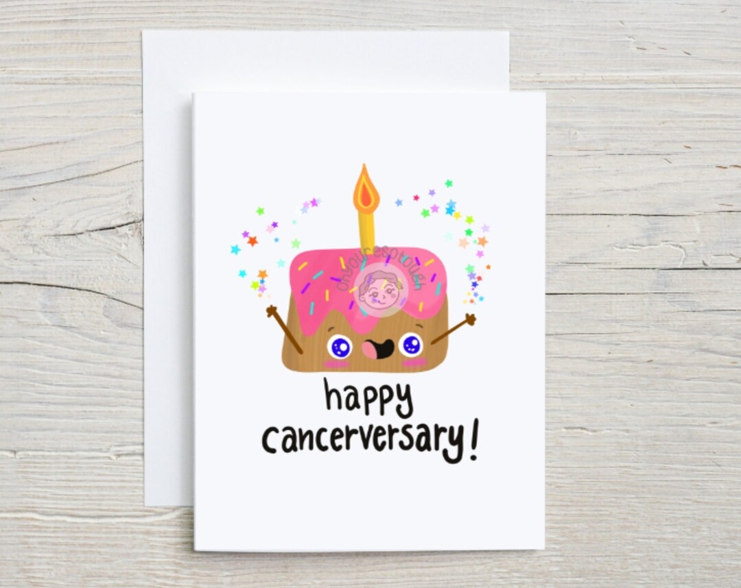 Happy Cancerversary Card - Cute Cancer Card - Cancer Anniversary Card ...