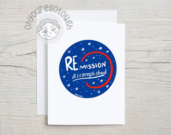 Cancer Remission Card Cancer Free Card Remission | Etsy