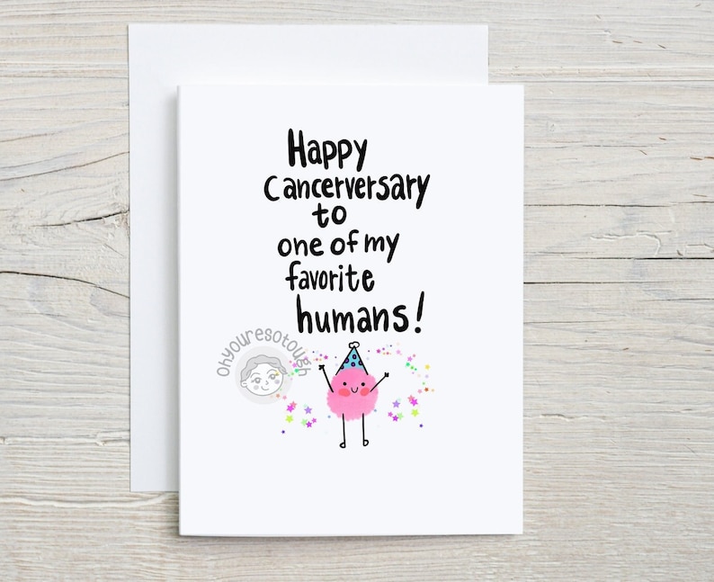 Cancer Anniversary Card - Cancerversary Card - Cancer Card - Funny ...