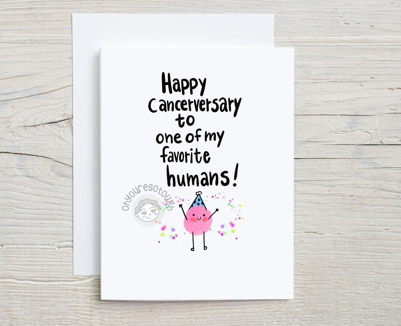 Cancer Anniversary Card - Cancerversary Card - Cancer Card - Funny ...