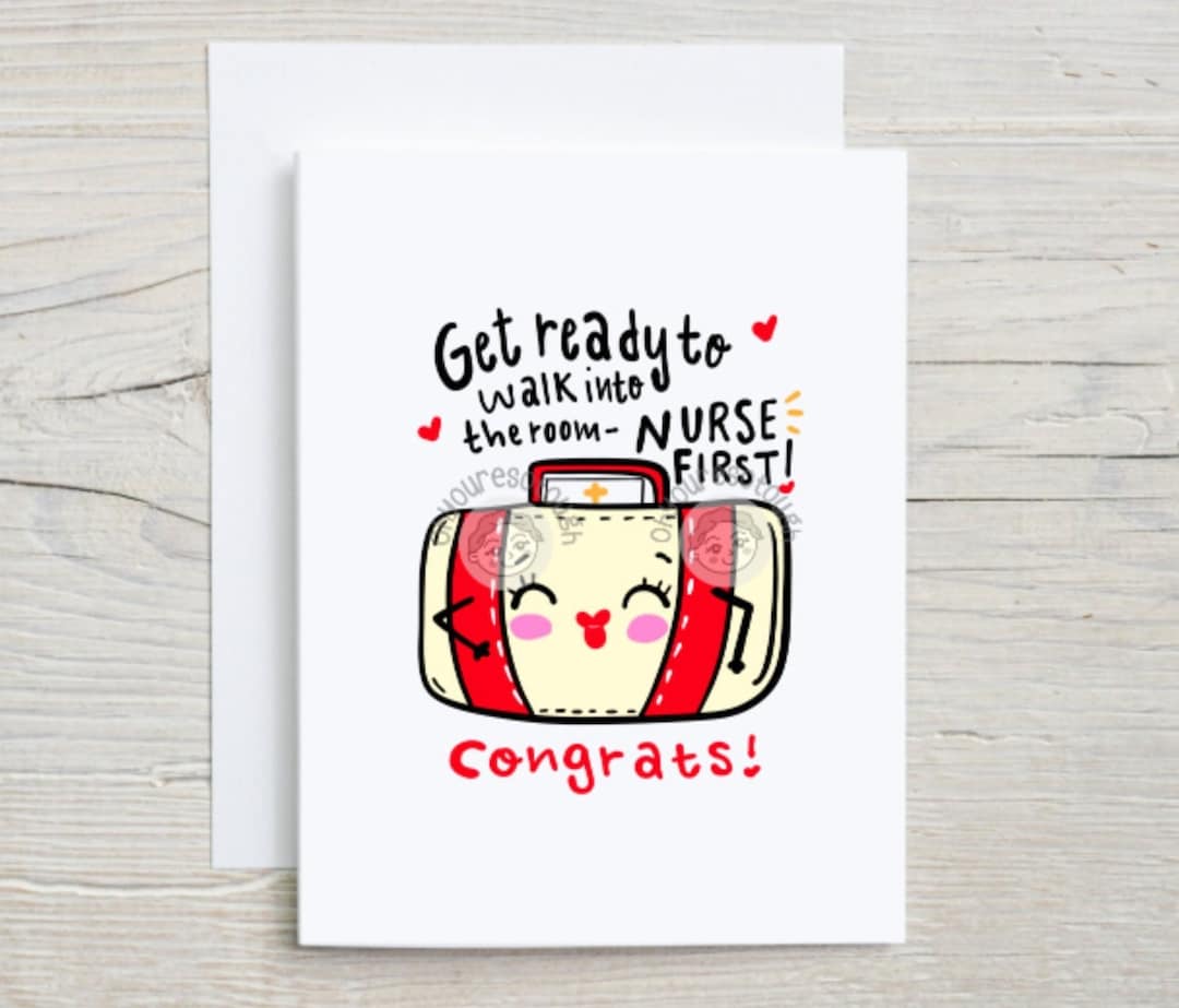 Nurse Graduation Card Funny - Nurse Graduation Gift - New Nurse Gift ...