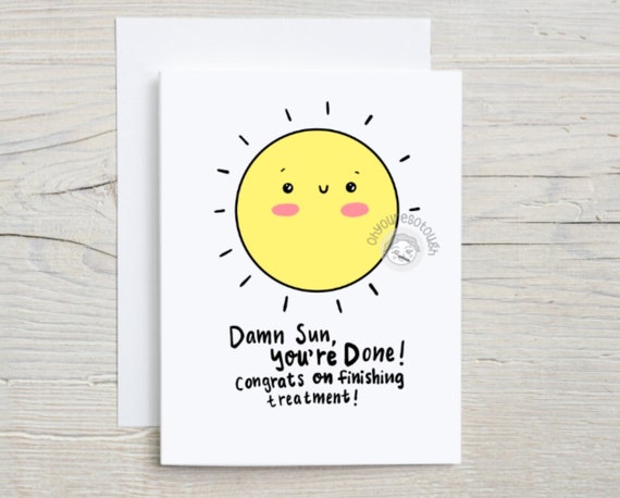 End of Cancer Treatment Card End of Chemo Card Cancer Card - Etsy