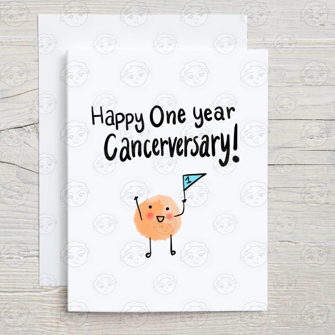 Cancer Anniversary Card - One Year Cancerversary Card - Cancer Card ...