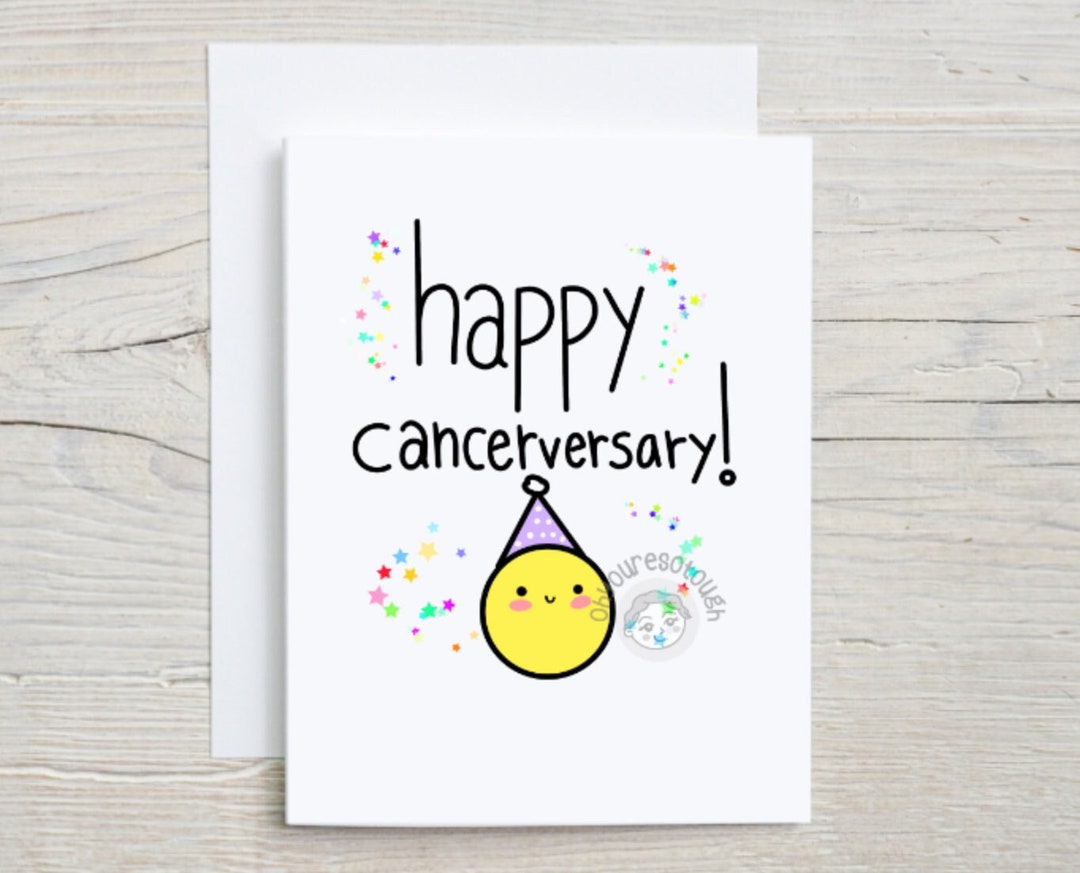 Cancer Anniversary Card - Cancerversary Card Cancer Card - Funny Cancer ...